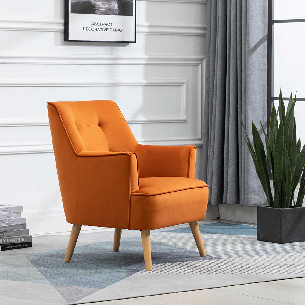 Stara Accent Chair Burnt Orange | Self Assembly | Oak World