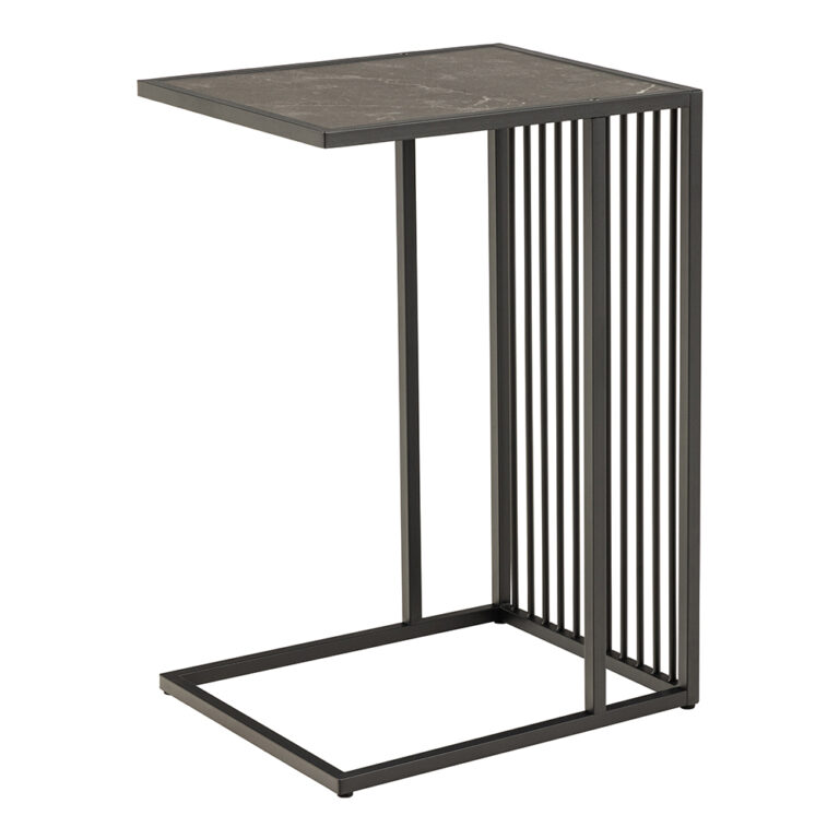 Stirlington Tall Side Table in Black | Self Assembly | Oak World