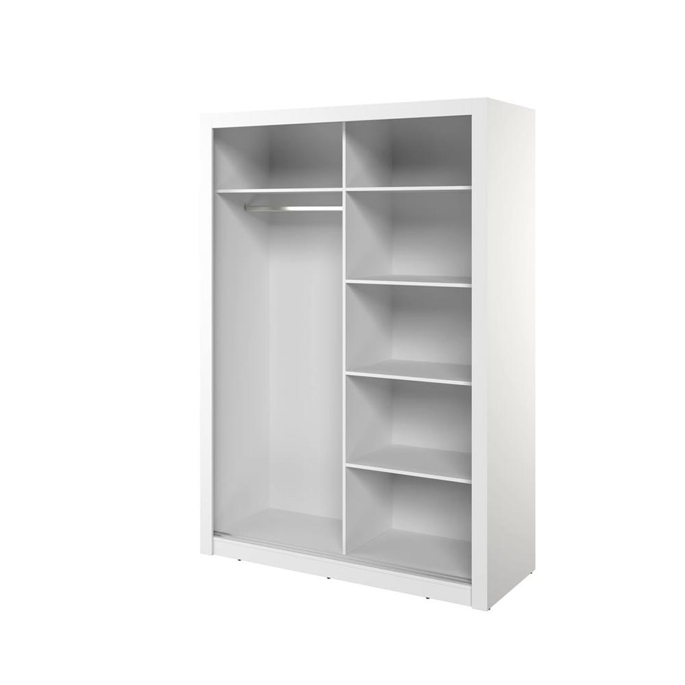 Durango 150cm Sliding Door Wardrobe | White | Oak World