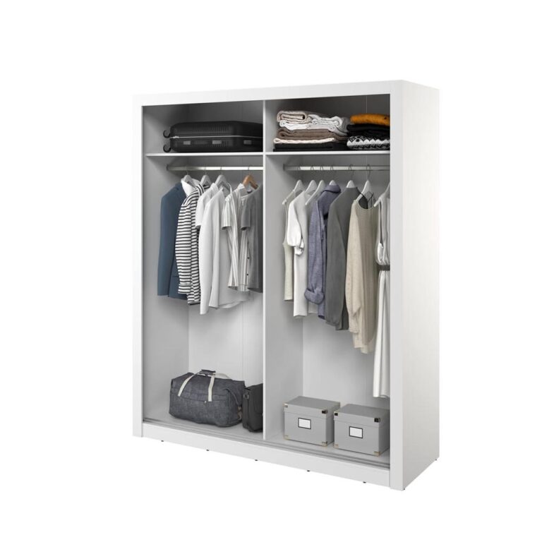 Durango 180cm Sliding Door Wardrobe 180cm | White | Assembly Required ...