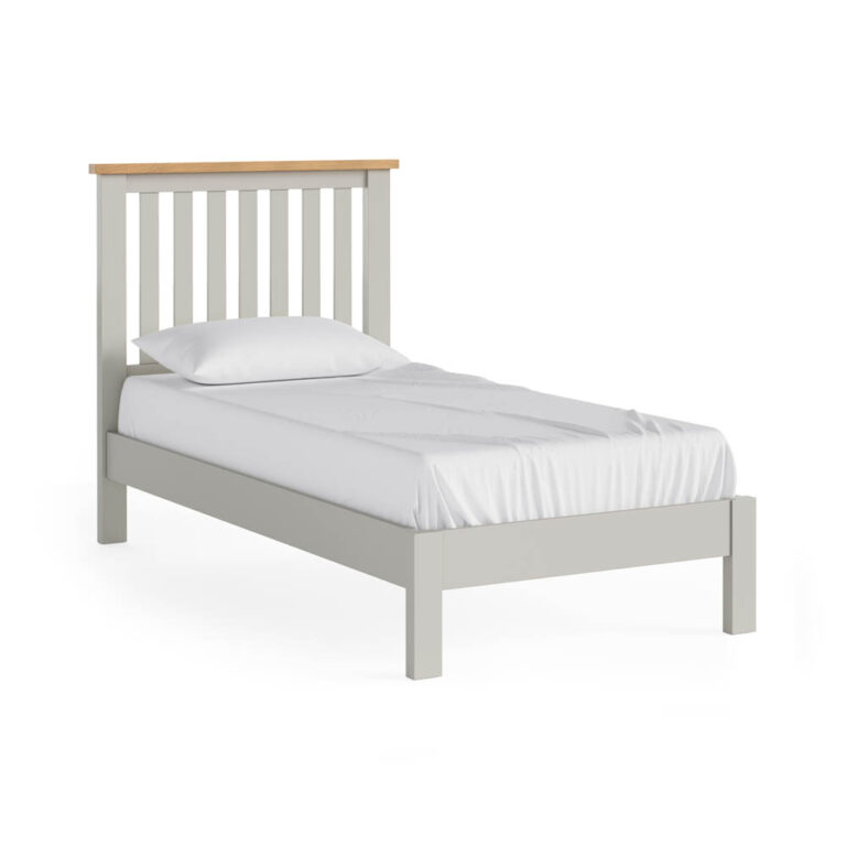 Hartside Grey Low Single Bed | Oak World