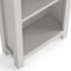 Hartside Grey Slim Bookcase | Oak World