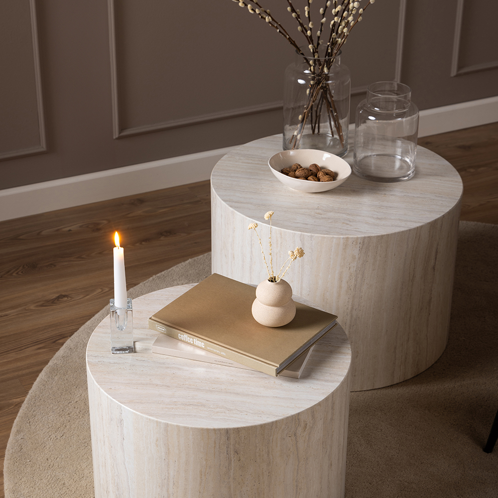 Dice Coffee Table Set in Light Oak Assembly Required Oak World