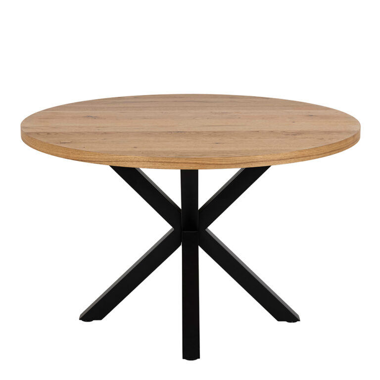 Heaven Dining Table in Oak with Black Legs | Oak World