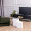 Mice Oval Coffee Table in White Set of 2 | Oak World