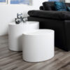 Mice Oval Coffee Table in White Set of 2 | Oak World
