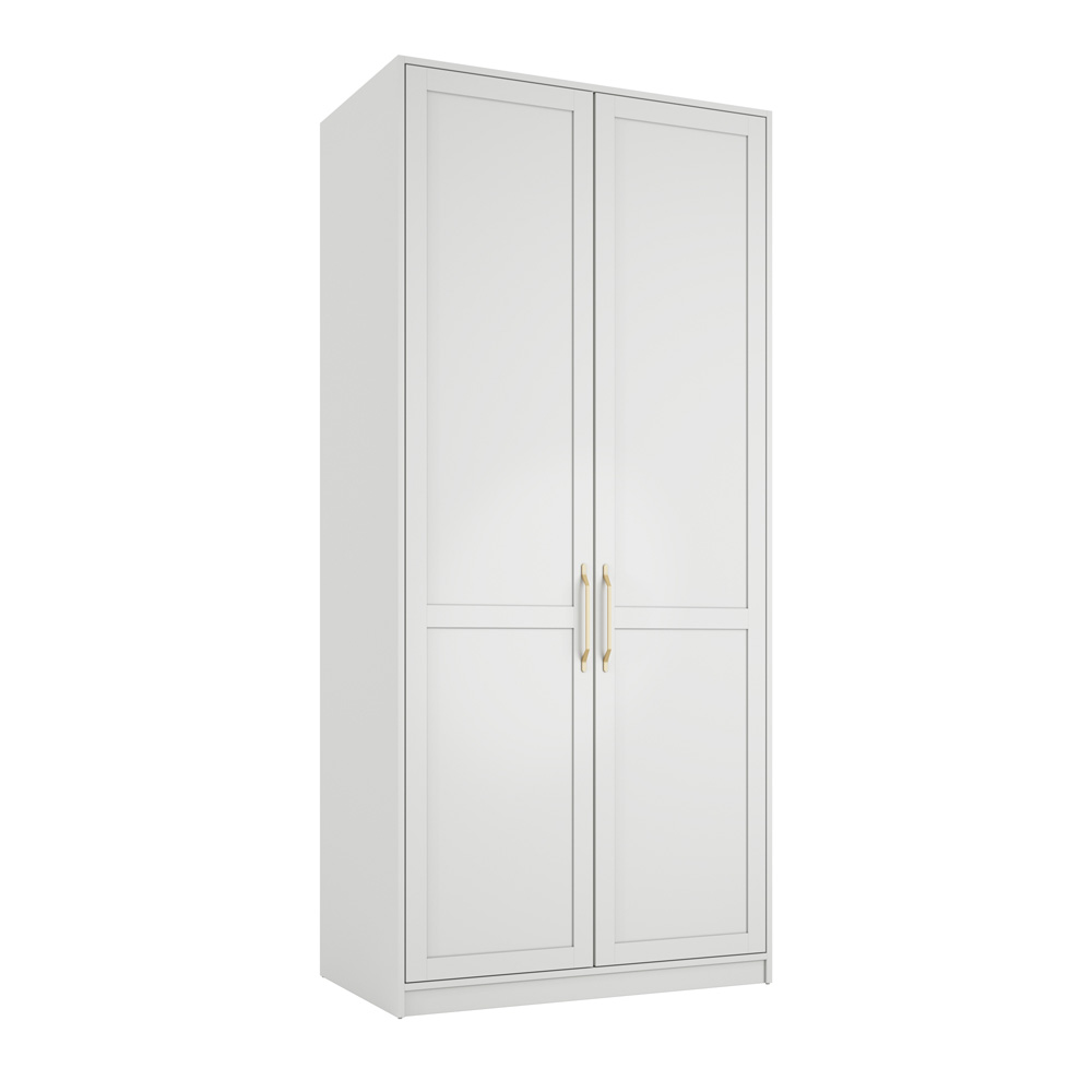 Texas White 2 Door Wardrobe | Assembly Required | Oak World