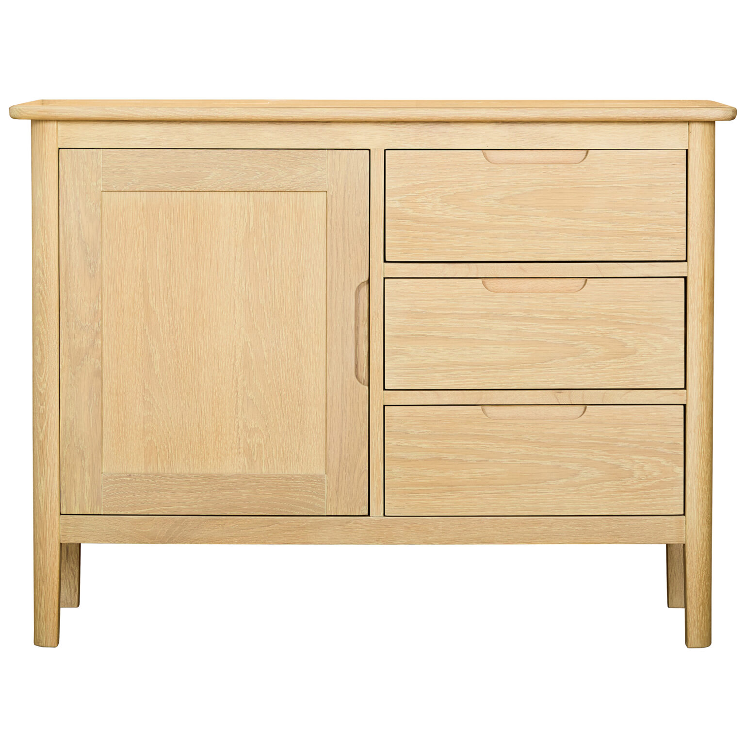 Bruges 1 Door 3 Drawer Sideboard | Assembled | Oak World