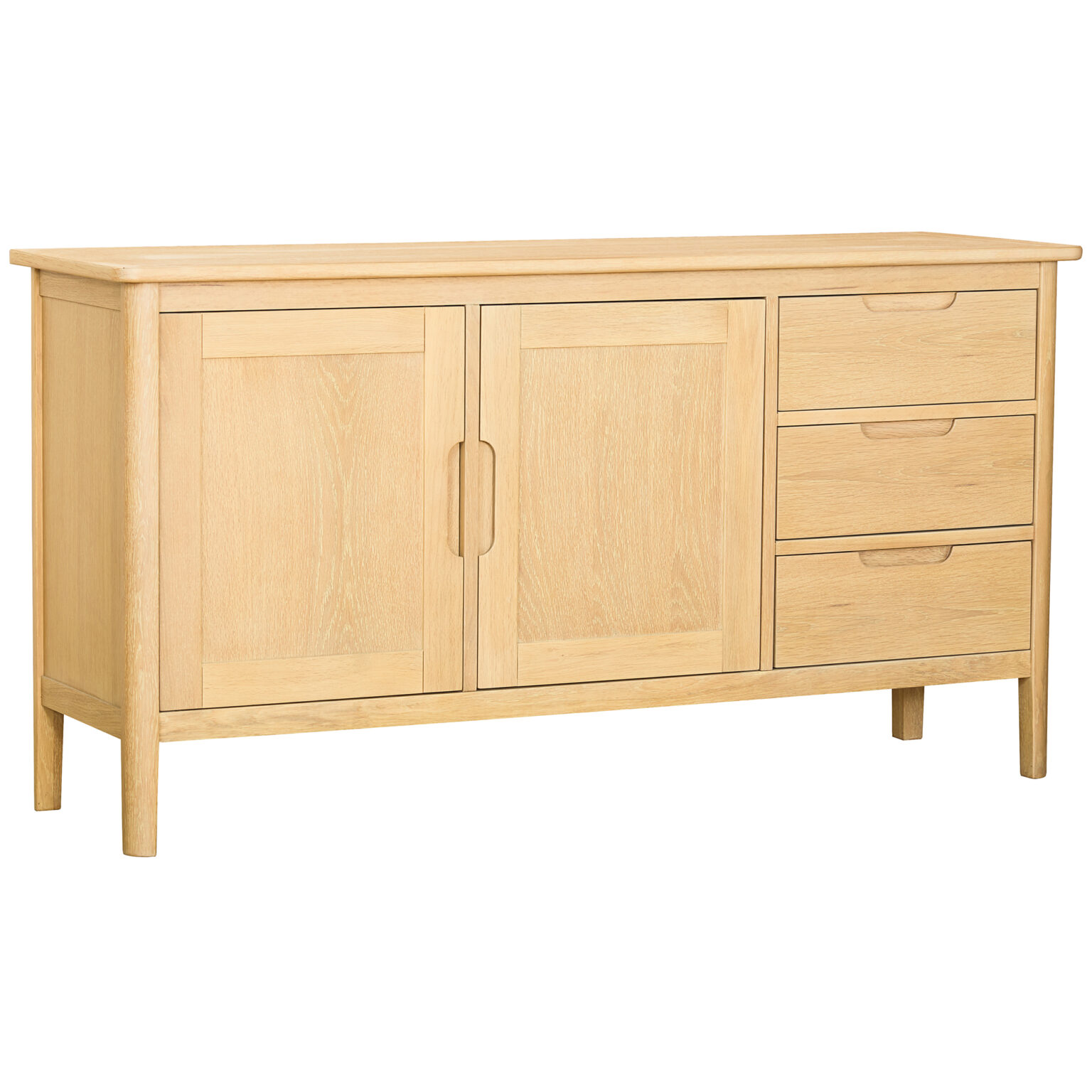 Bruges 2 Door 3 Drawer Sideboard | Assembled | Oak World