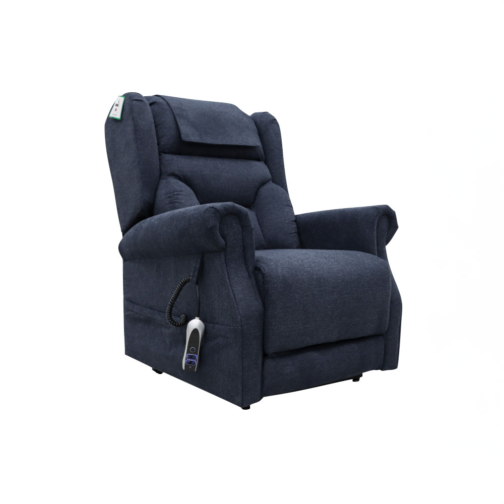 Zeus Quad Motor Lift & Tilt Chair - Deep Blue | Assembled | Oak World