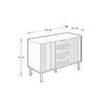 Calista Sideboard | Assembly Required | Oak World