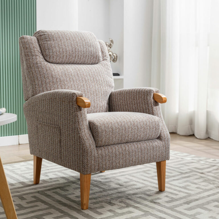 Apollo Fireside Chair - Natural | Assembly Required | Oak World