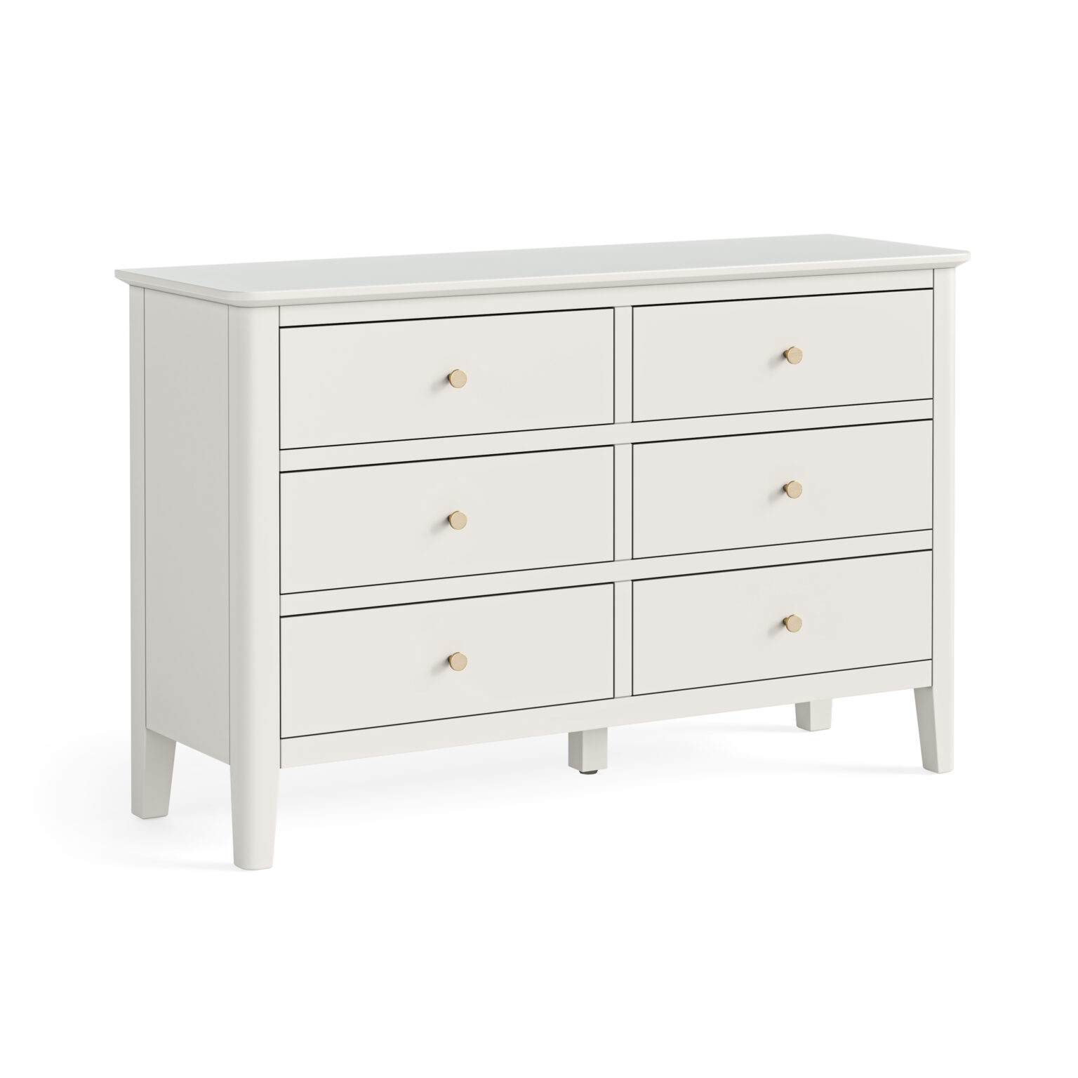 Dover White Chest of 6 Drawers | Assembled | Oak World