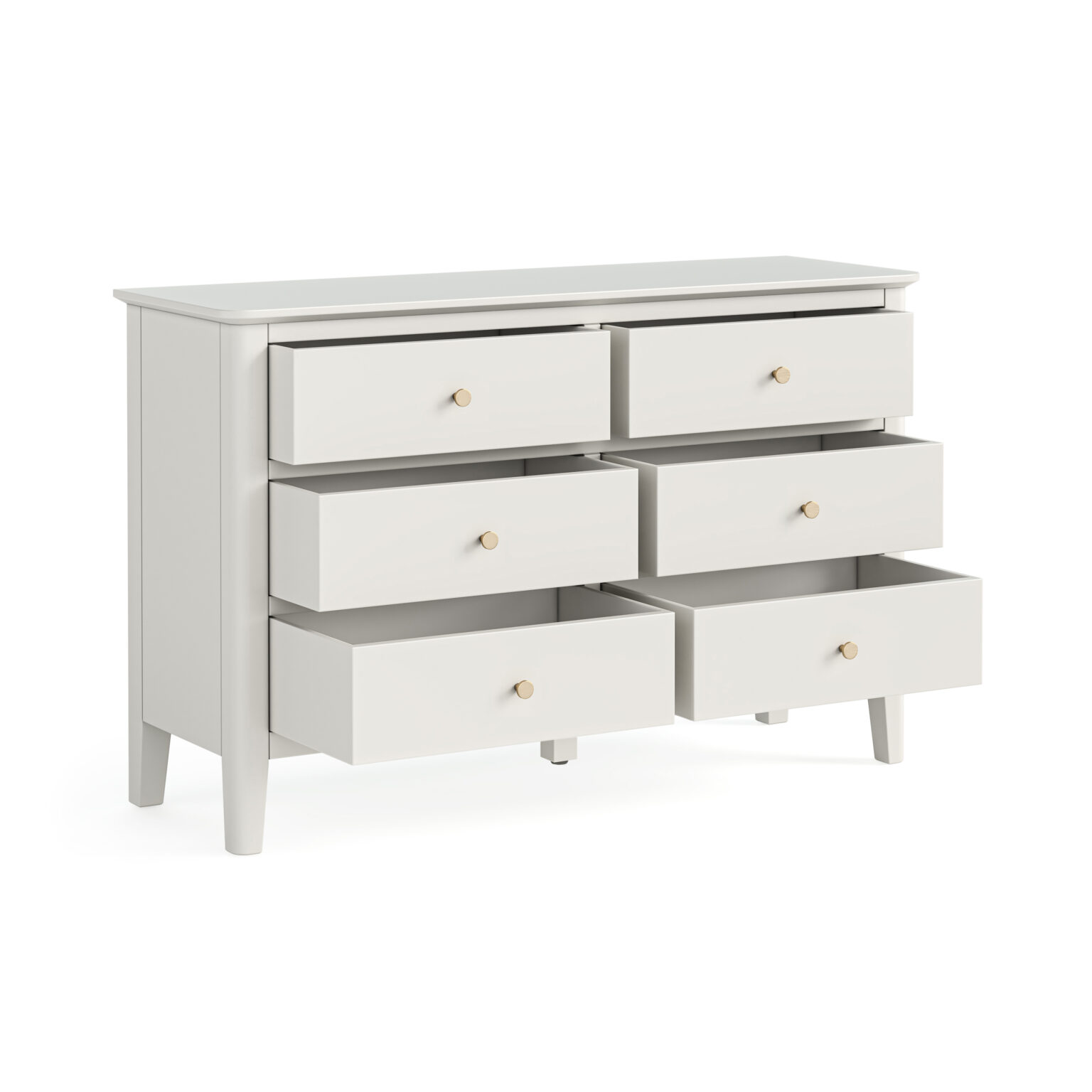Dover White Chest of 6 Drawers | Assembled | Oak World