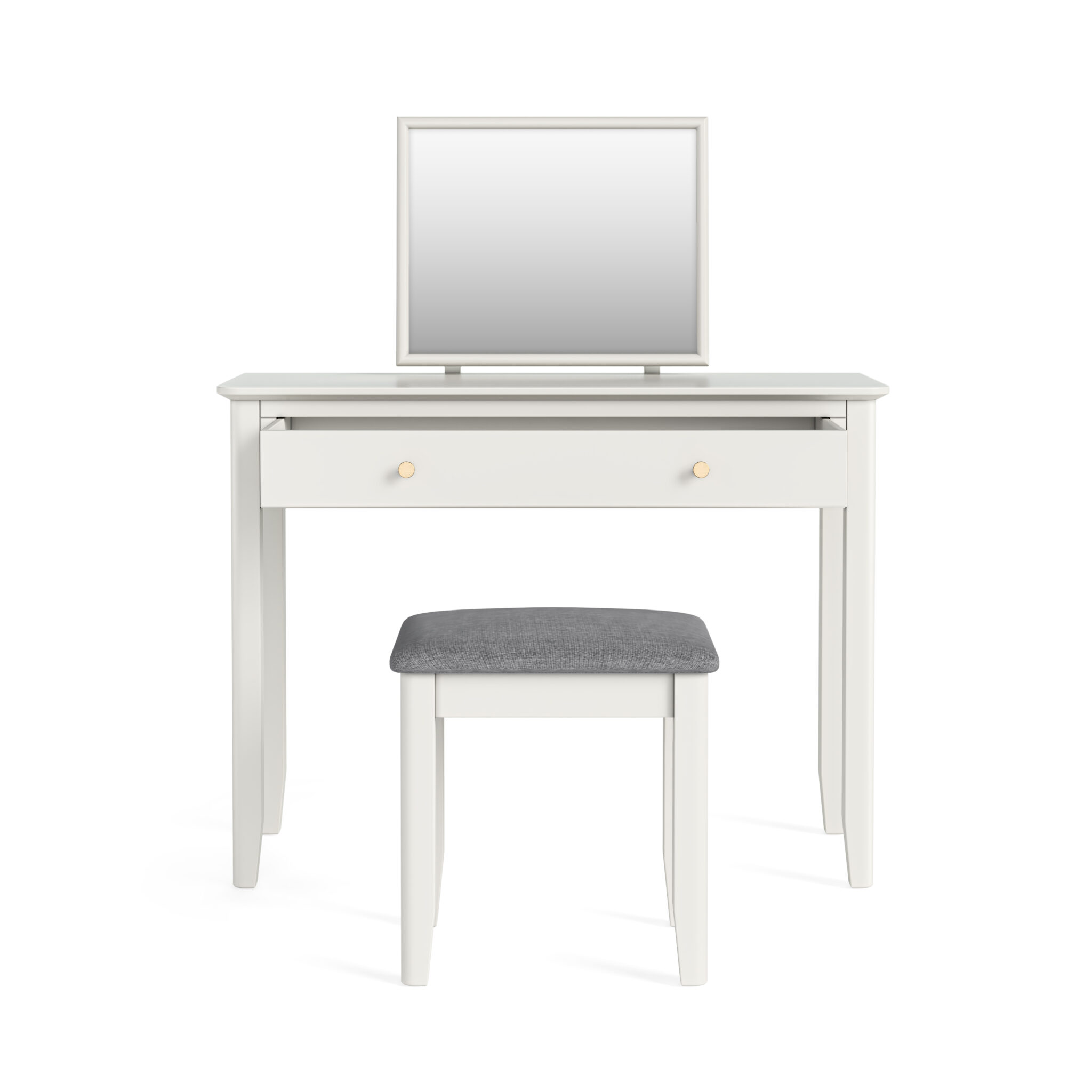 Dover White Dressing Table Set | Oak World