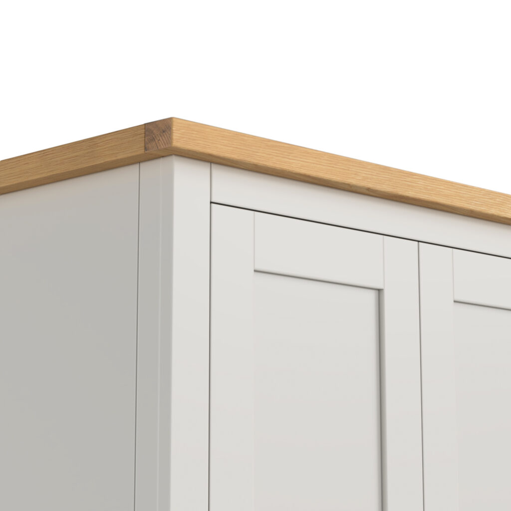 Langdale Grey Triple Wardrobe | Oak World