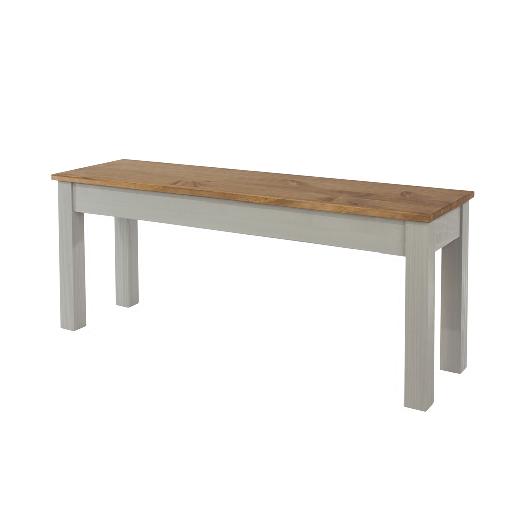 Azusa Grey Linea 120cm Rectangular Dining Table | Assembly Required | Oak World