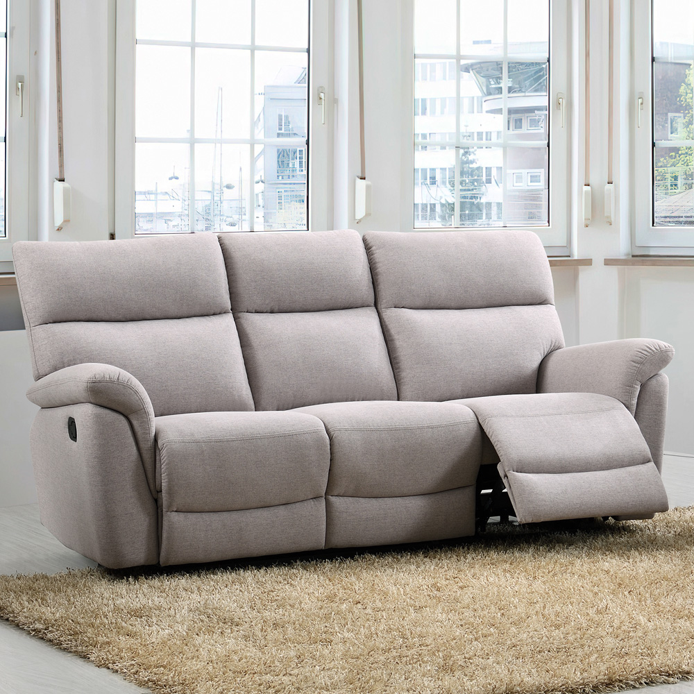 Firebird 3 Seater Ash Sofa | Assembly Required | Oak World