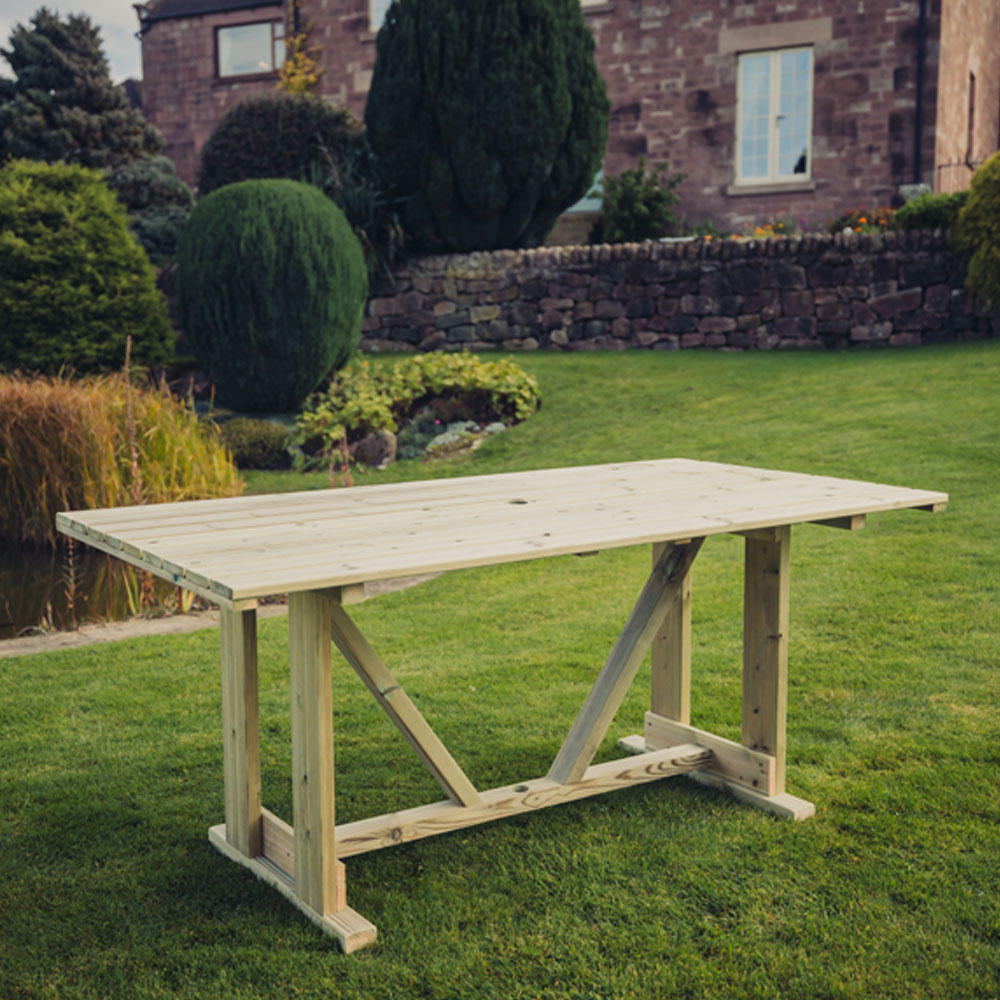 Clover Table | Assembly Required | Oak World