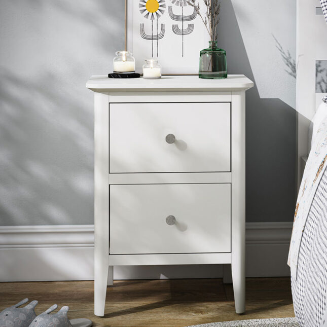 White Bedside Tables | Oak World