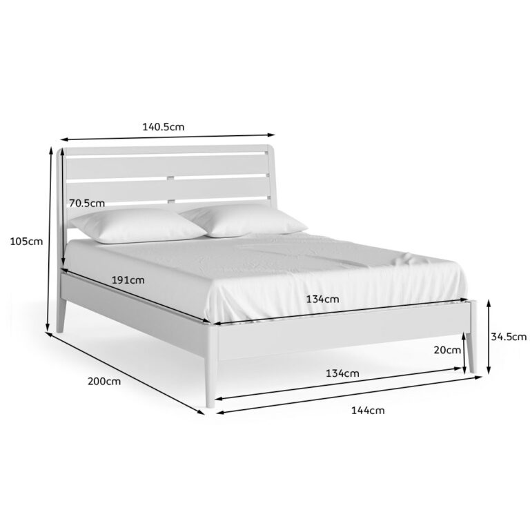 Dover Light Oak 4'6 Bed | Oak World