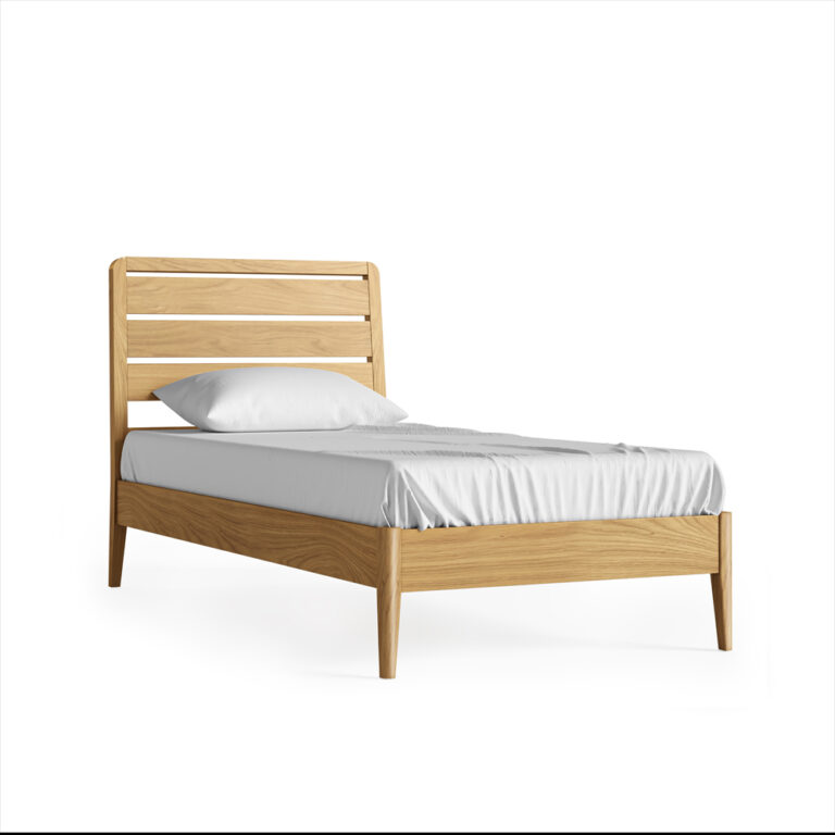 Dover Light Oak 3' Bed | Oak World
