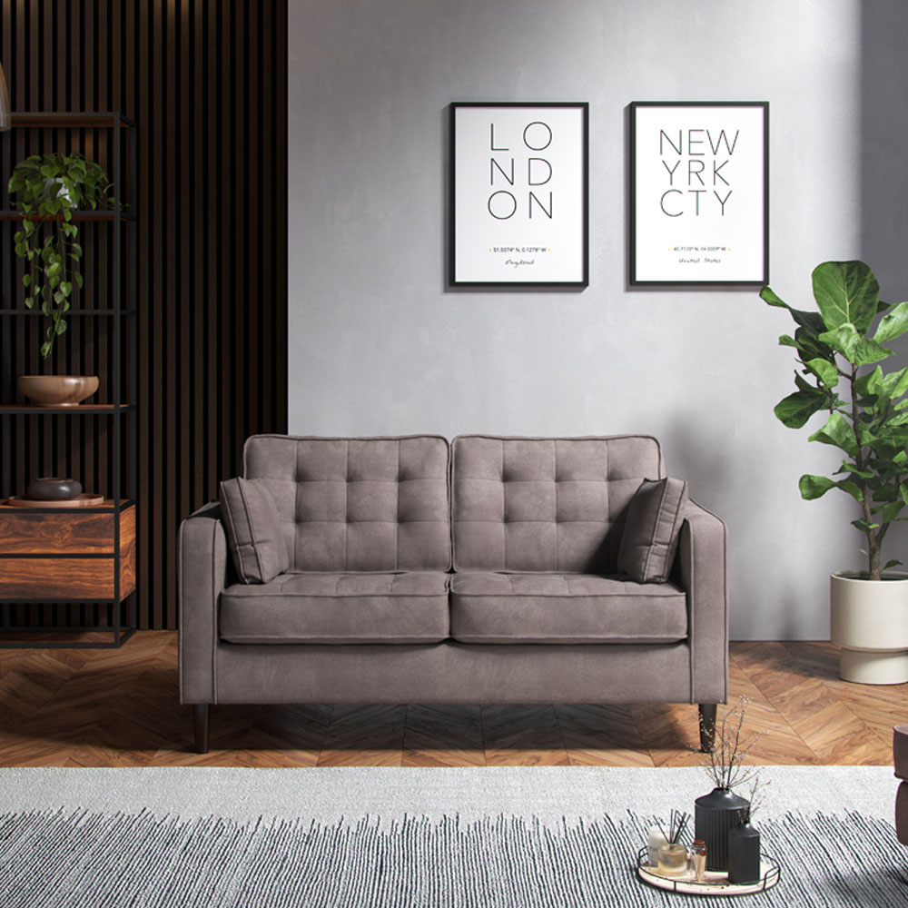 Northrup - 2 Seater Sofa Pewter | Oak World