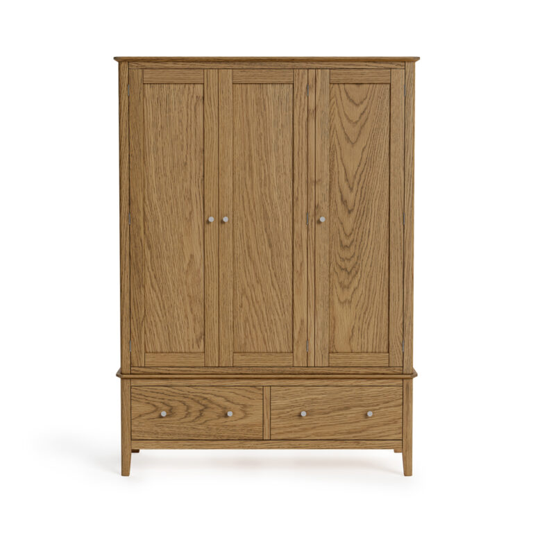 Dover Oak Triple Wardrobe | Oak World