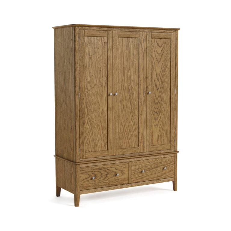 Dover Oak Triple Wardrobe | Oak World