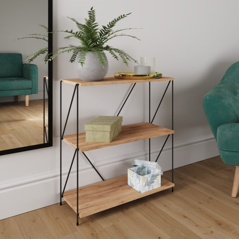 Chantelle 3 Tier Storage Rack | Assembly Required | Oak World