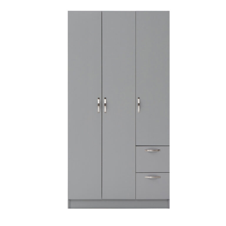 Colbrook 3 Door Double Wardrobe With 2 Drawers | Oak World