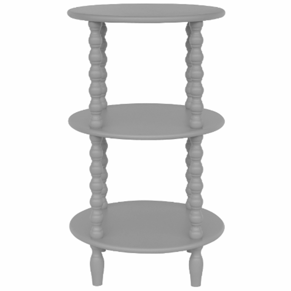 The Merebrook Collection Tall Round Side Table | Self Assembly | Oak World