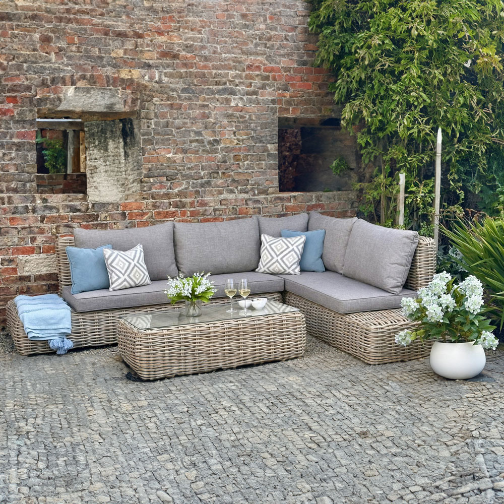 Alamo Collection Outdoor Large Corner Set | Oak World