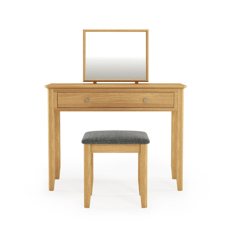 Folkestone Light Oak Dressing Table Set | Oak World