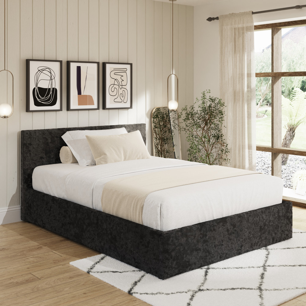 Studio End Lift Ottoman Storage Bed | Oak World