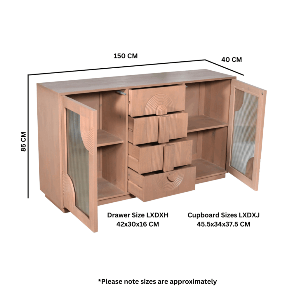 Sundra Solid Wooden Extra Large Sideboard | Oak World