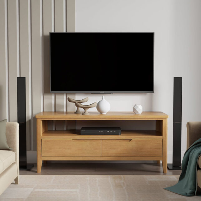 Arlon Oak Plasma Tv Unit | Oak World