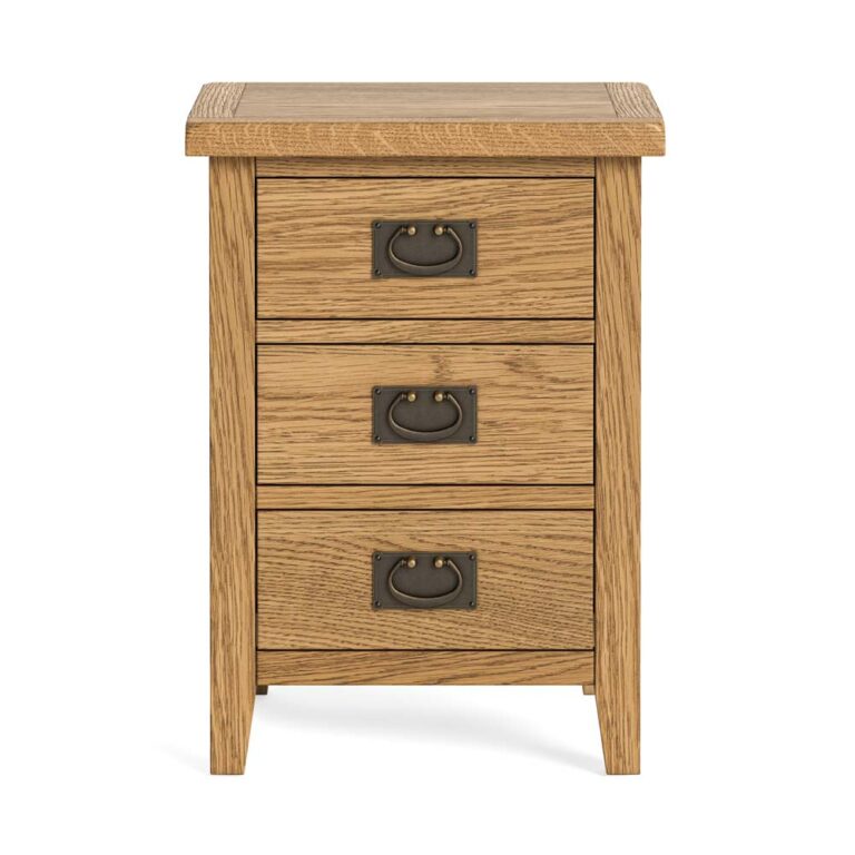 Alderstone Waxed Oak Bedside Cabinet | Assembled | Oak World