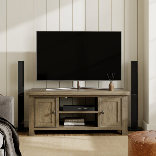 Heritage Oak Plasma Tv Unit | Oak World