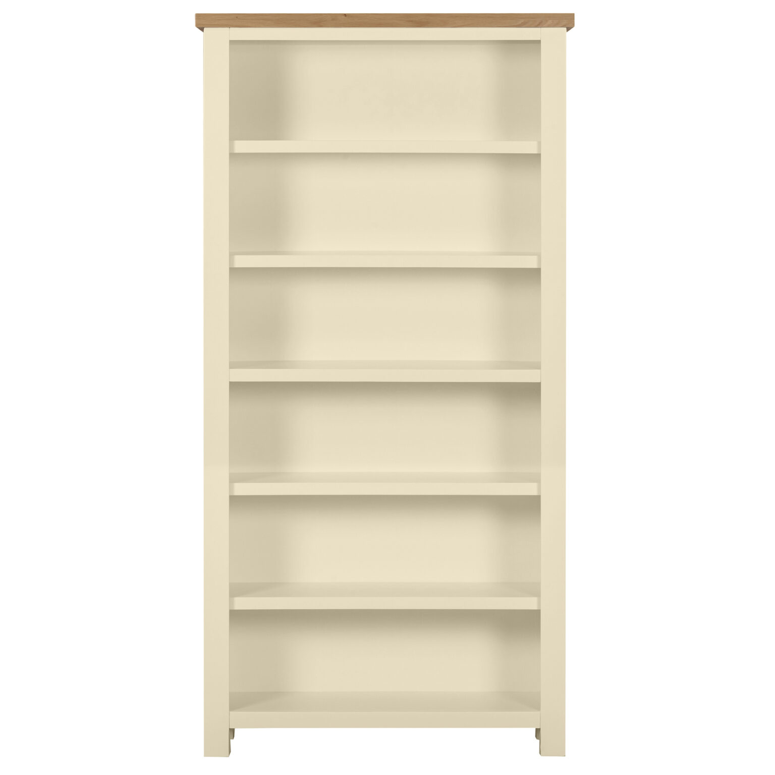 Wynyard Ivory 6' Bookcase | Oak World