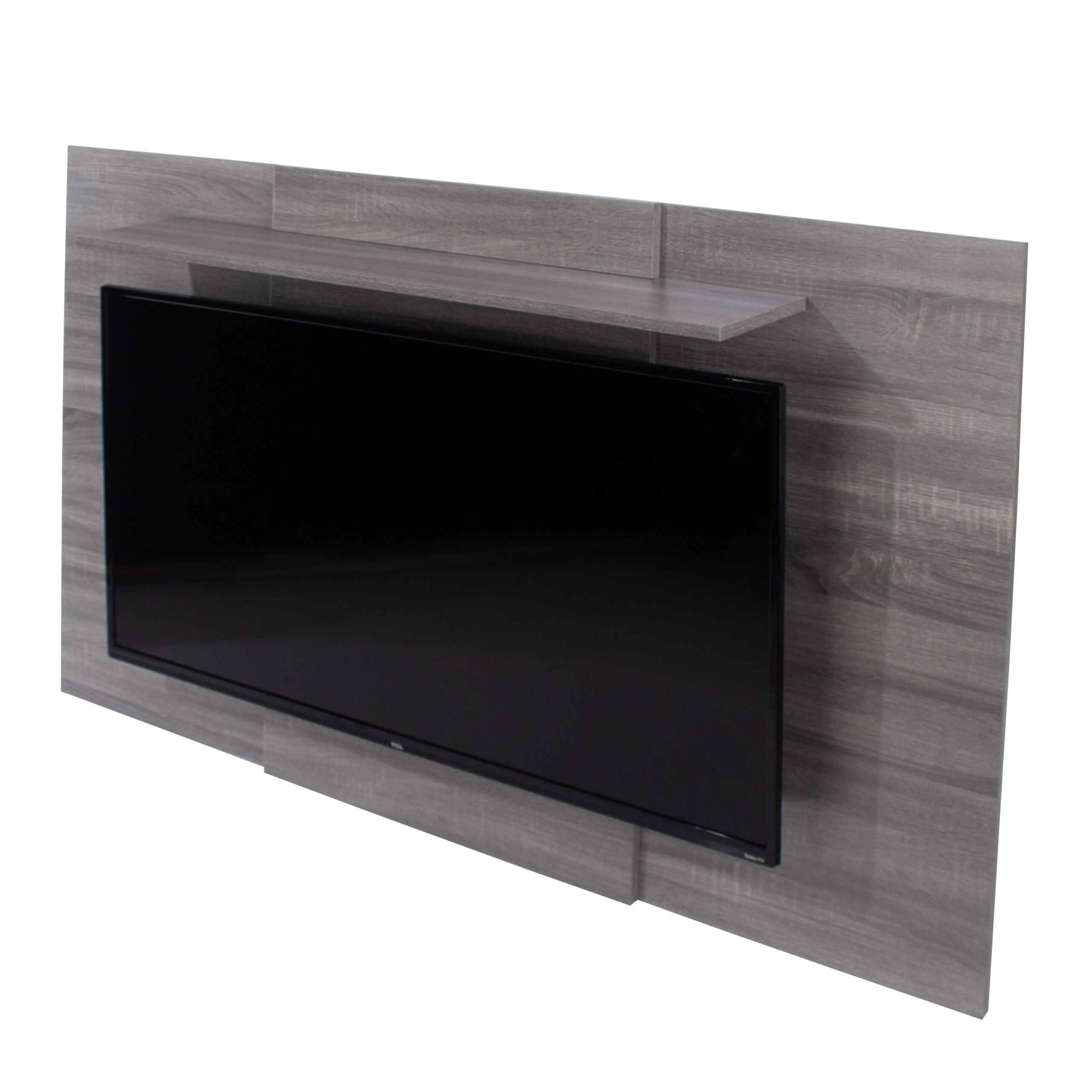 Clermont Grey-Oak Effect TV Display Wall Panel - Extendable or Fixed ...