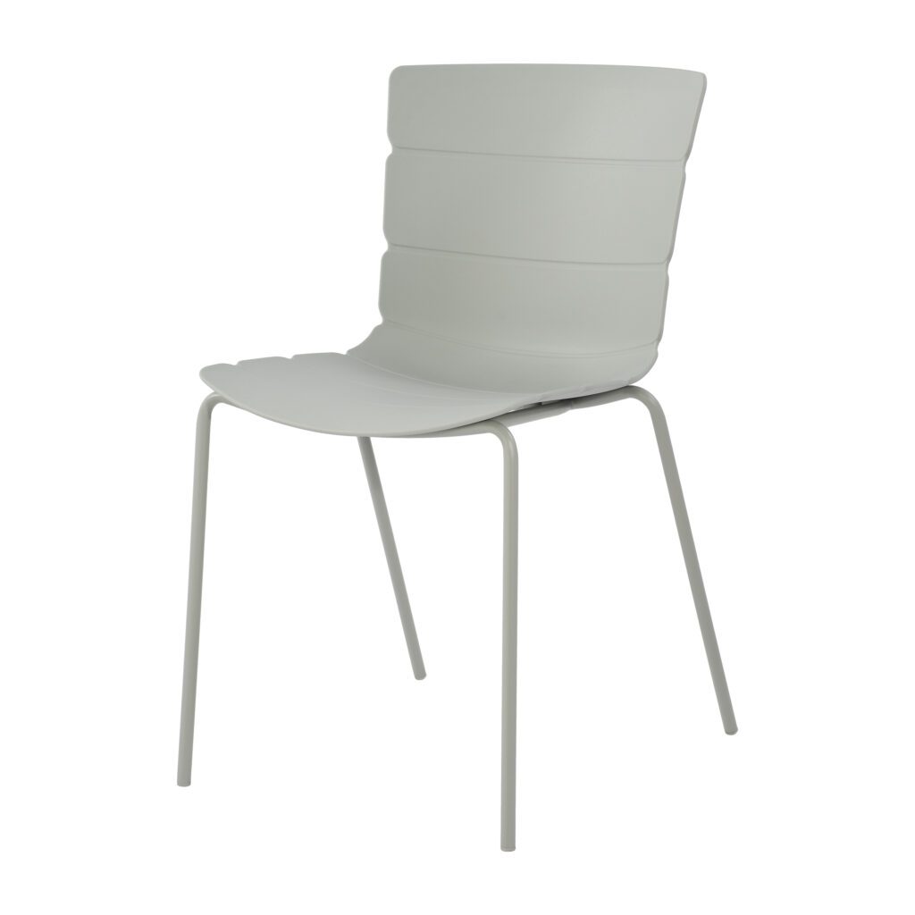 Dalvik Curve Chair Black Plastic Seat With Black Metal Legs (Pair ...