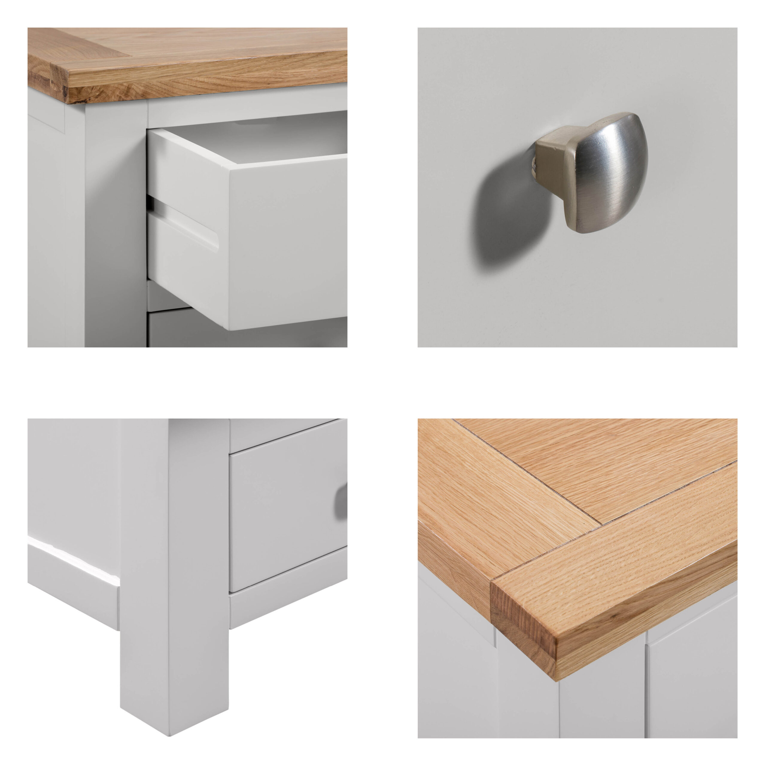 Wynyard Grey Small Bookcase | Oak World