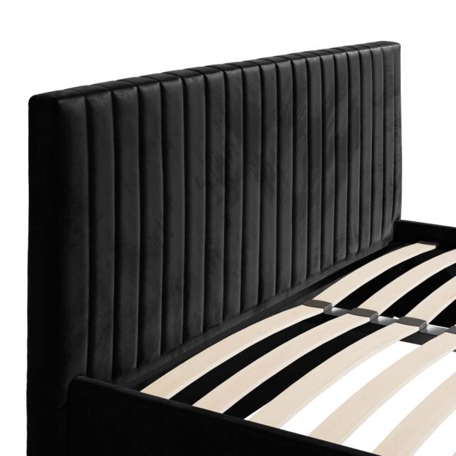 Shadwell Black Ottoman King Size Bed (2 Packs) | Oak World