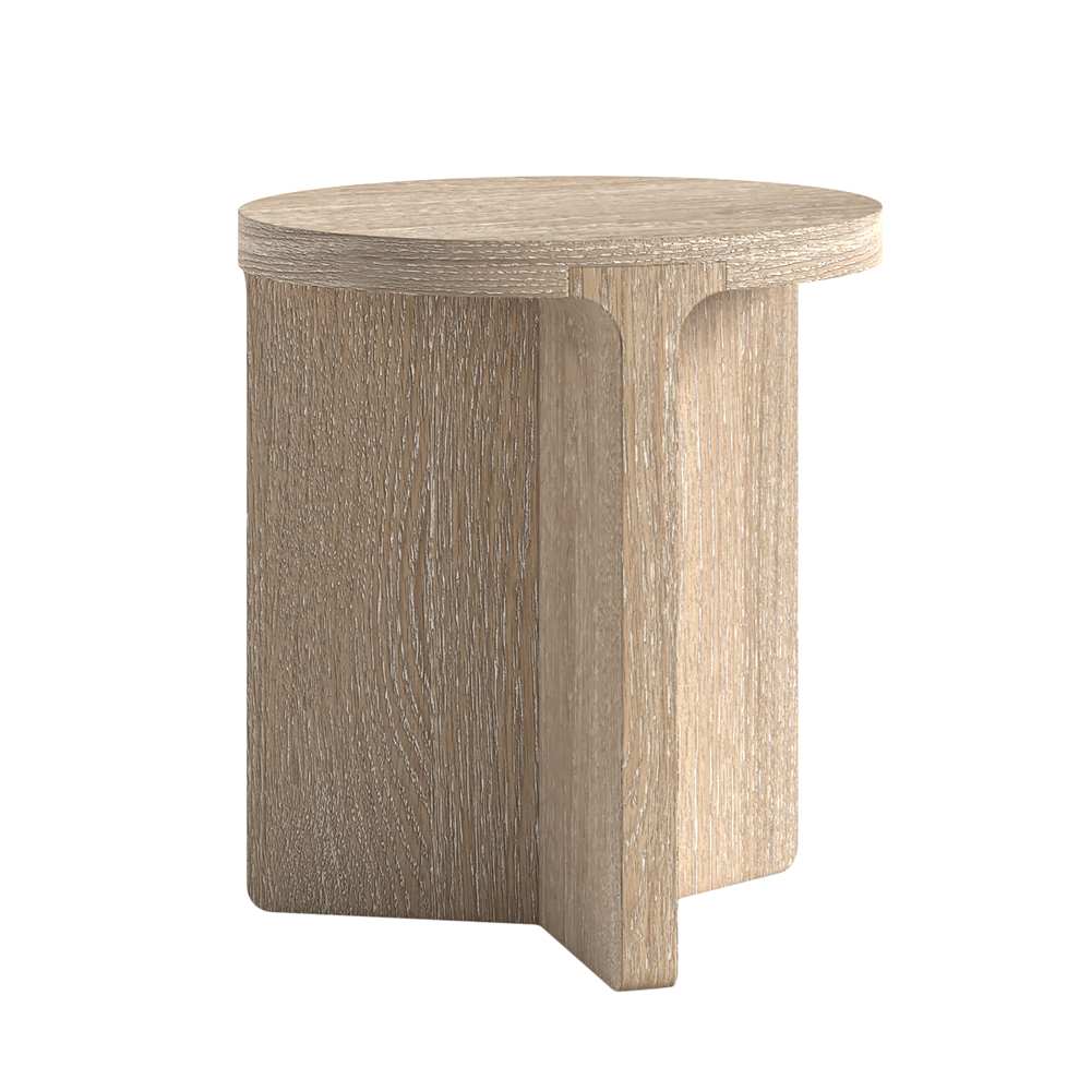 Elwood Oak Round Side Table | Oak World