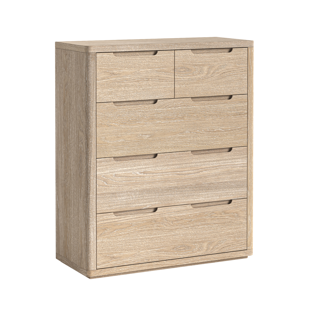 Elwood Oak 2 Over 3 Chest | Oak World