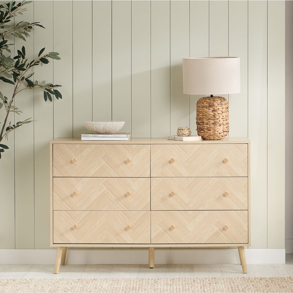 Hadley 6 Drawer Chest | Oak World